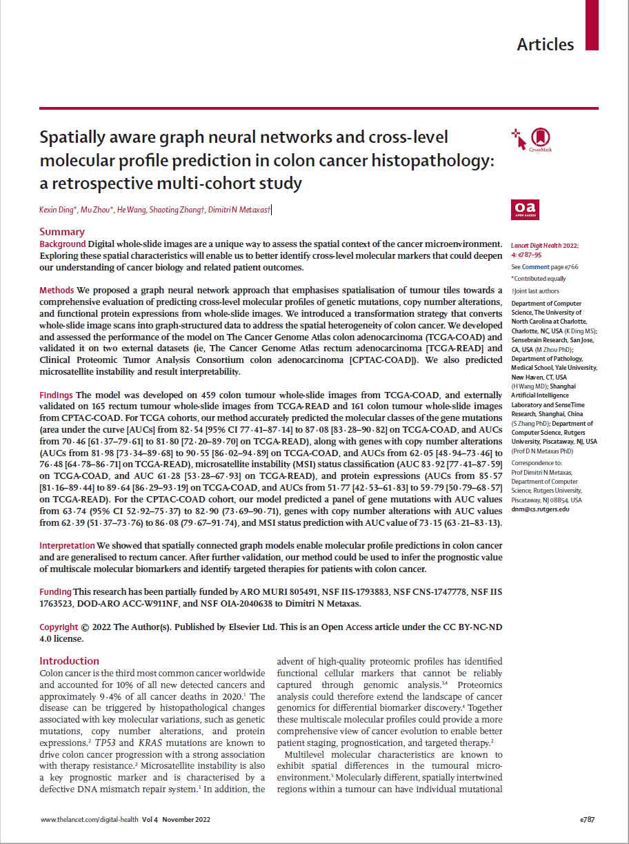 Spatially Aware Graph Neural Networks And Cross level Molecular Profile Spatially Aware Graph Neural Networks And Cross level Molecular Profile